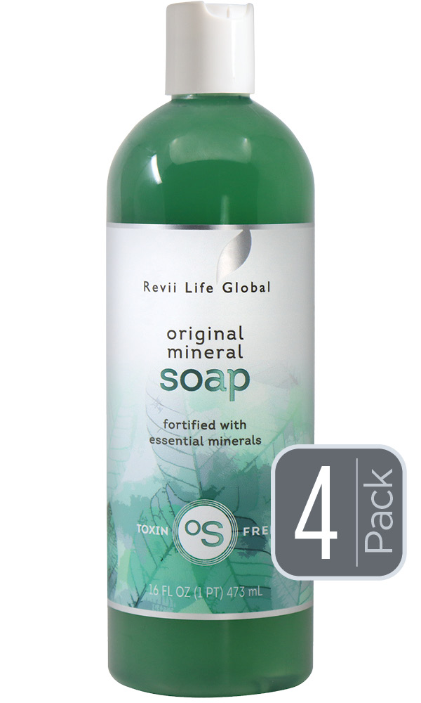 Original Mineral Soap (16 fl oz - 4/Pack) - Revii Life Global