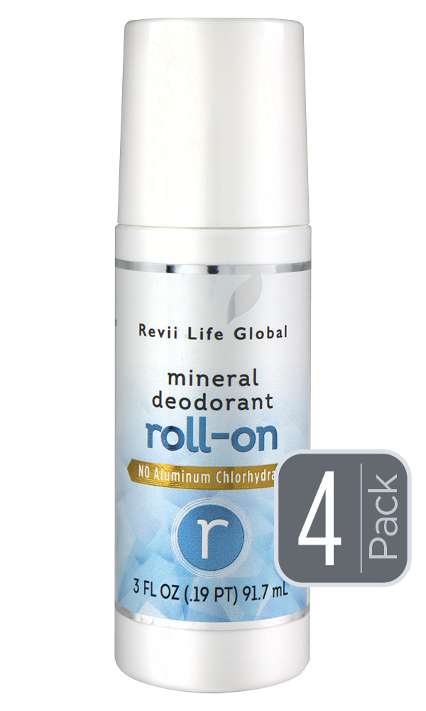 Deodorant Roll-On (3.1 oz - 4/Pack) - Revii Life Global